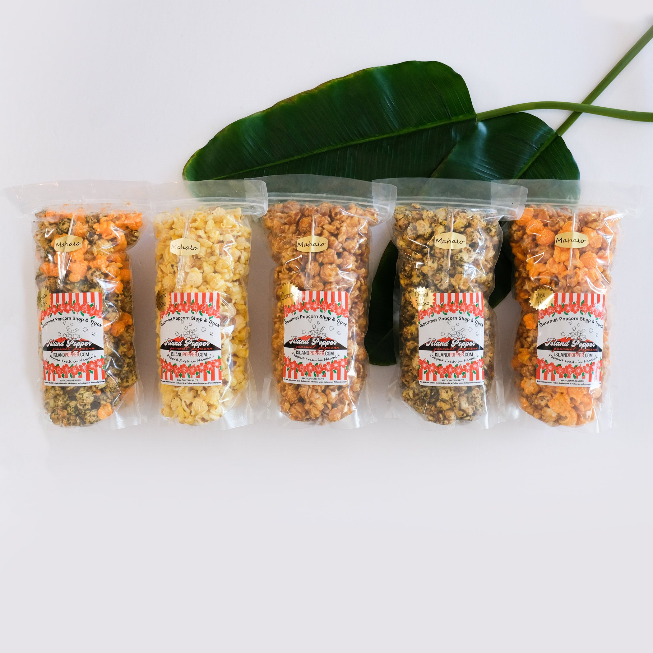5 Large Bags - Mix & Match - | Island Popper Gourmet Popcorn
