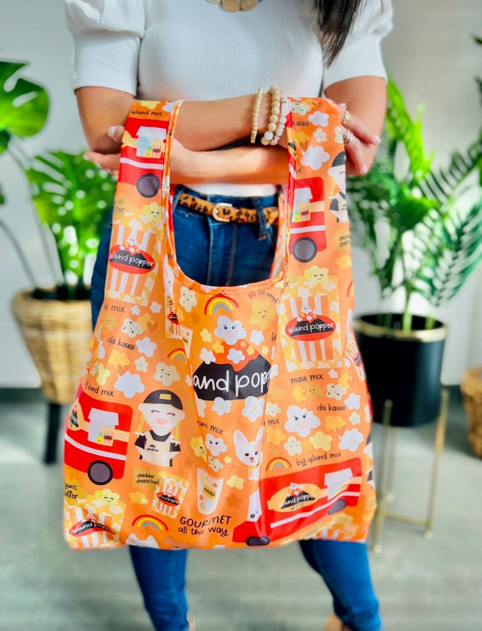 Island Popper x Eden in Love Medium Size Shopping Bag | Island Popper ...