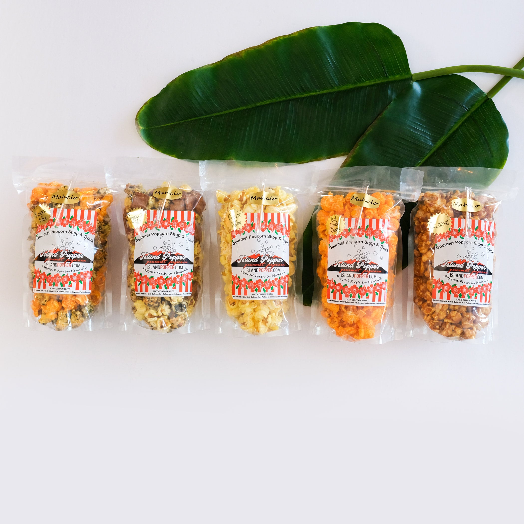 5 Small Bags - Mix & Match - | Island Popper Gourmet Popcorn